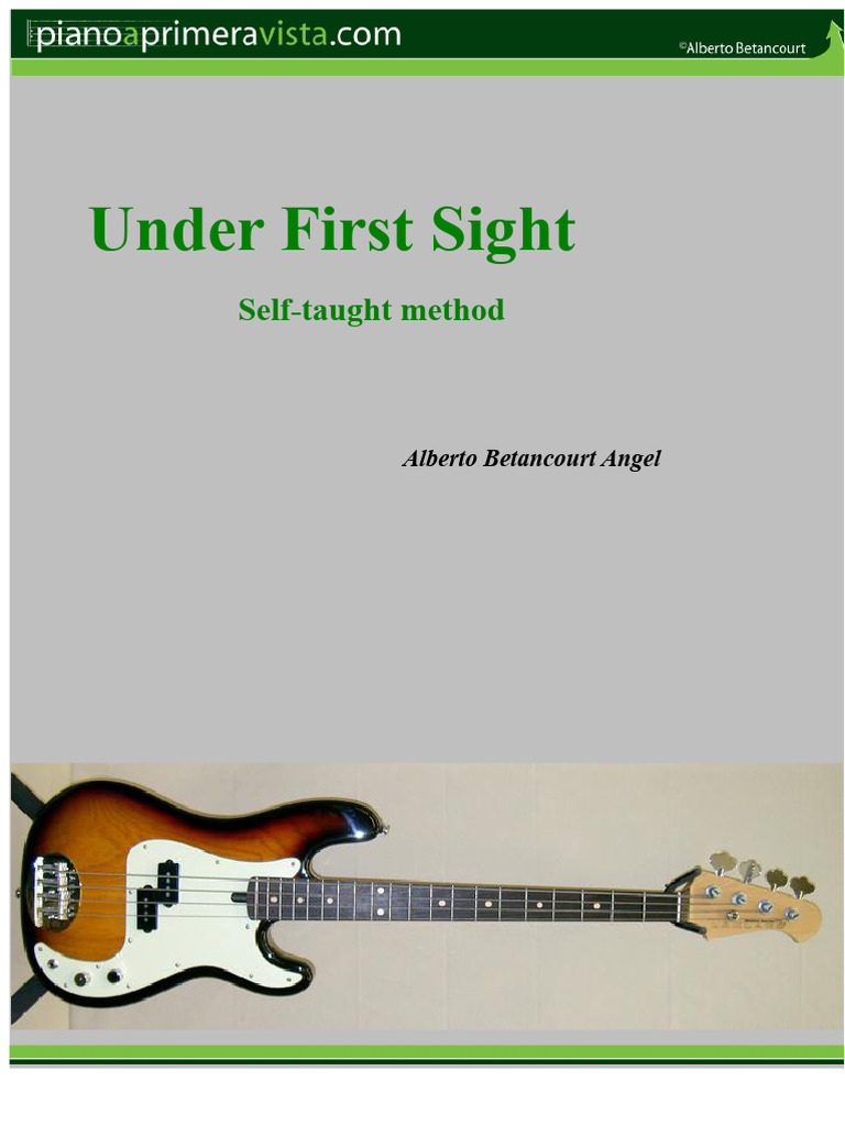 Electric Bass Method at First Sight | PDF | Music Theory | Pitch (Music)