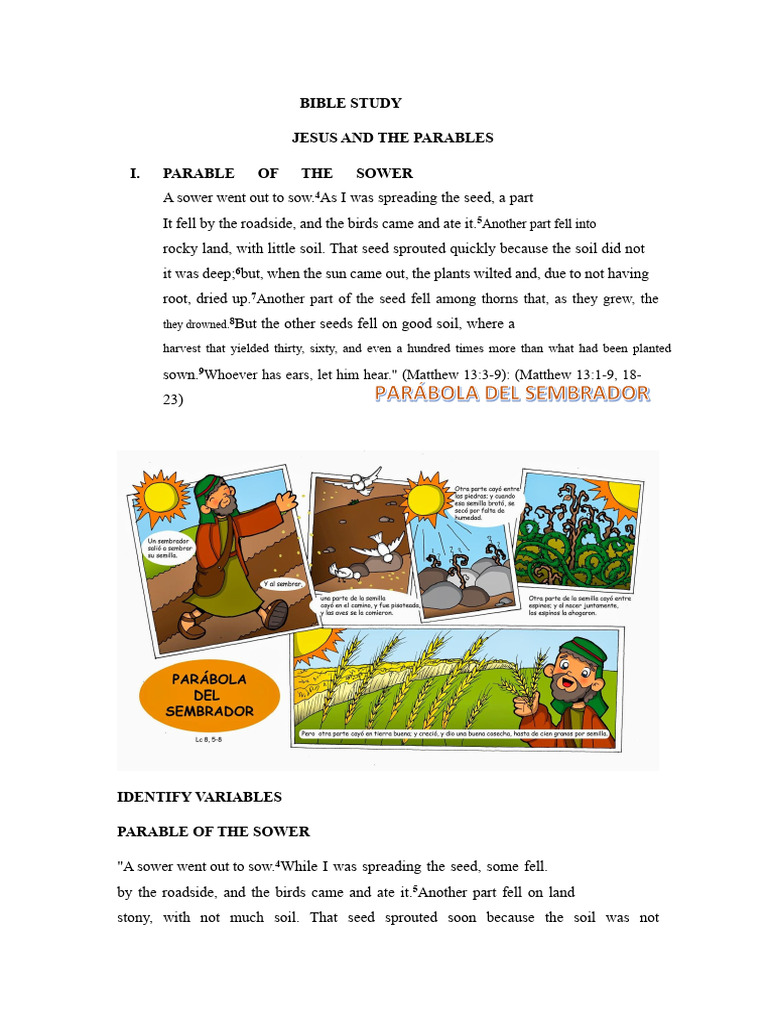 Understanding the Parable of the Sower | PDF | Sowing