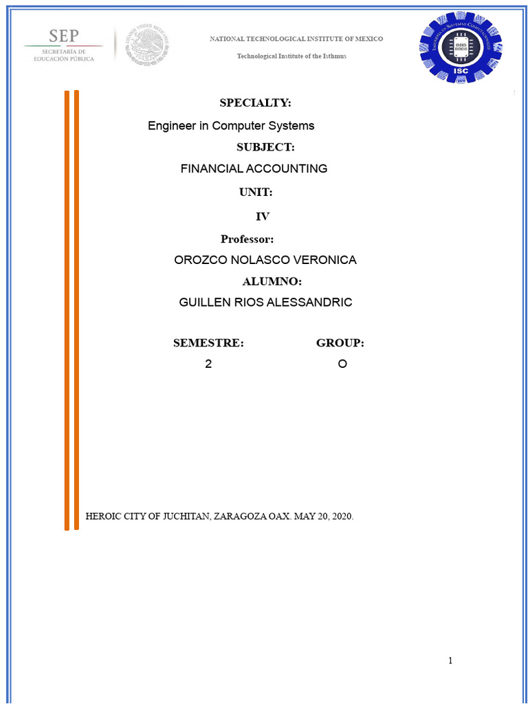 Financial Accounting Unit 4 | PDF | Debits And Credits | Cost Of Goods Sold