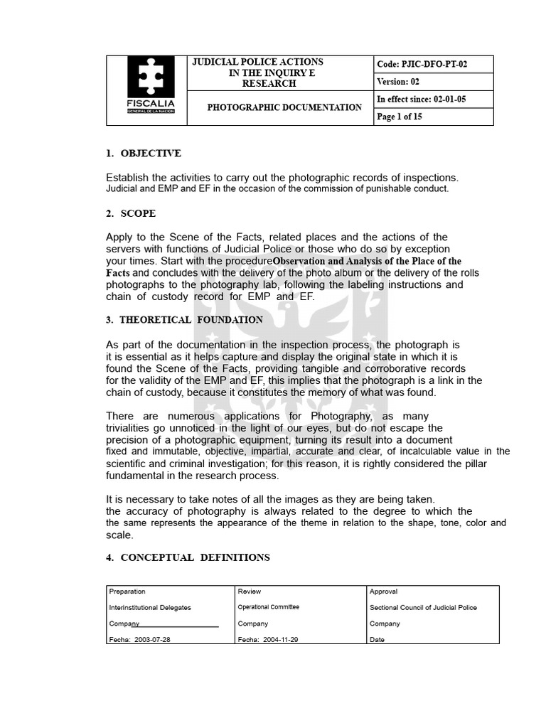 Photographic Documentation PJIC-DFO-PT-02. Definitive 1 | PDF ...