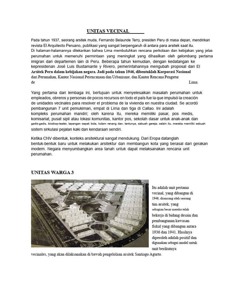 Unit-Unit Lingkungan Di Lima Proyek Perumahan Modern | PDF