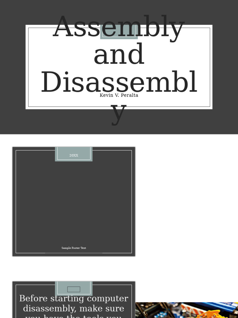 Assembly and Disassembly | PDF | Computer Science | Electrical Engineering