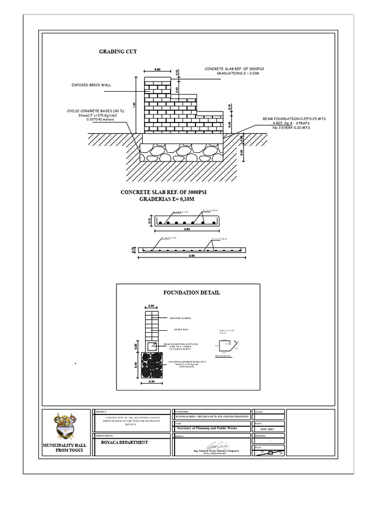 Cut Sections - Details - Foundations | PDF | Civil Engineering | Building