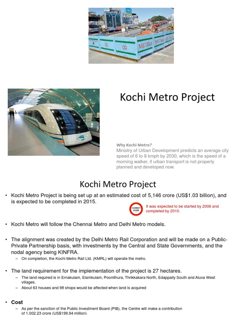 Kochi Metro Project Overview | PDF | Rapid Transit | Rail Transport