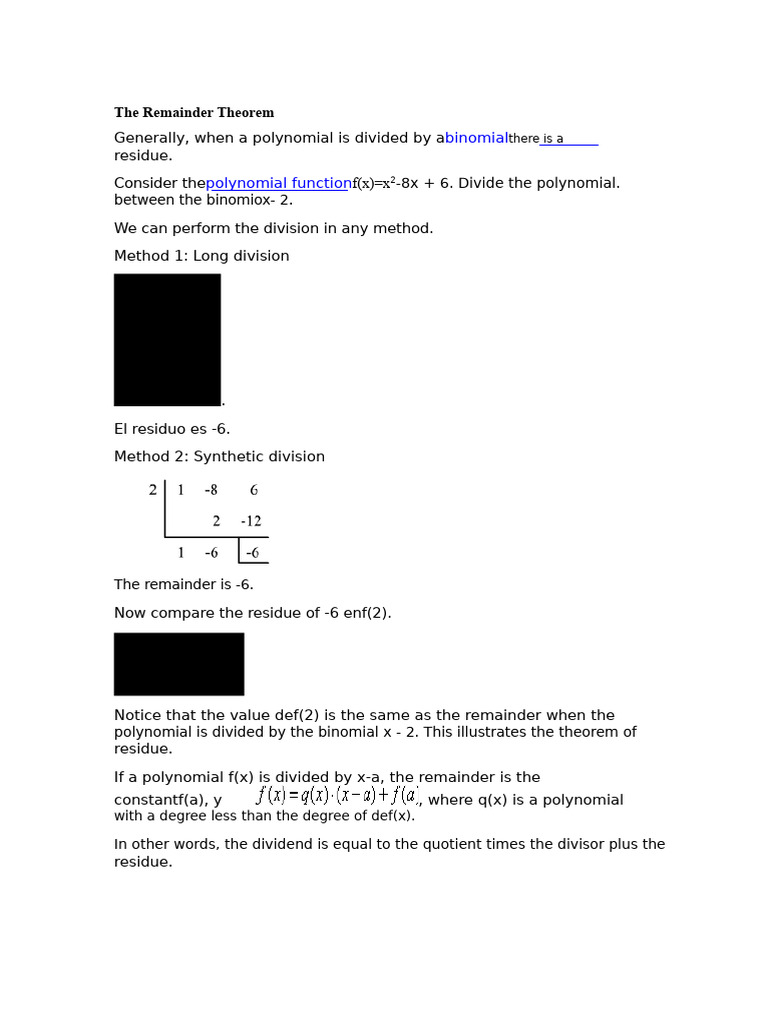 The Residue Theorem | PDF | Polynomial | Factorization