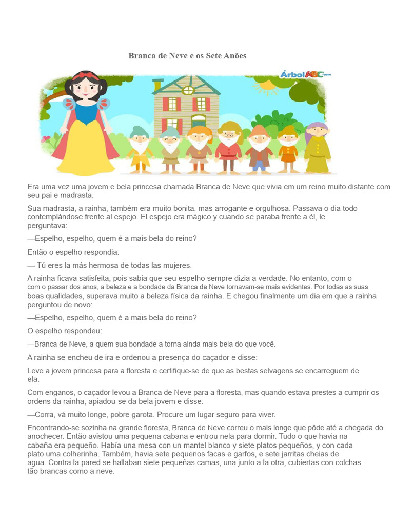 Branca de Neve e Os Sete Anões | PDF