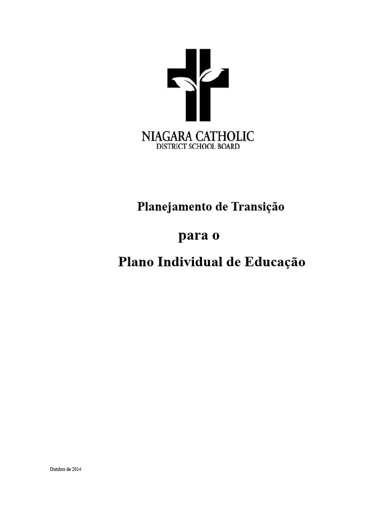 Plano de Transição para o Plano de Educação Individual (IEP) Exemplo ...