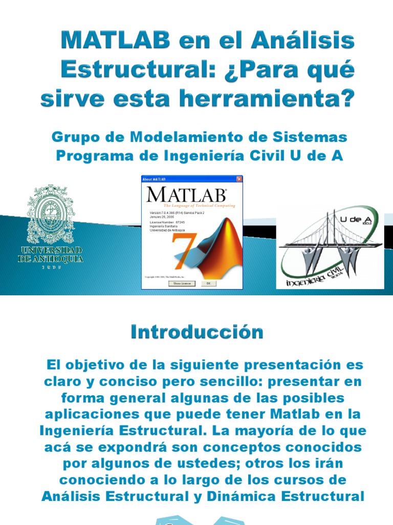 MATLAB Aplicado Al Analisis Estructural | Descargar gratis PDF | Matriz (Matemáticas) | Ecuaciones