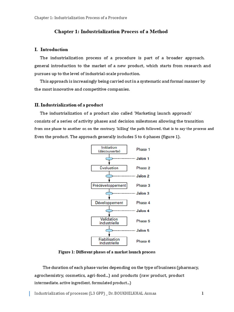 Industrialization Process Overview | PDF | Phases Of Clinical Research