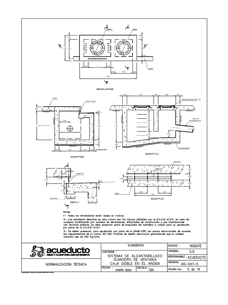 NS-047 AC Sumidero Fenster Andén-1 | PDF