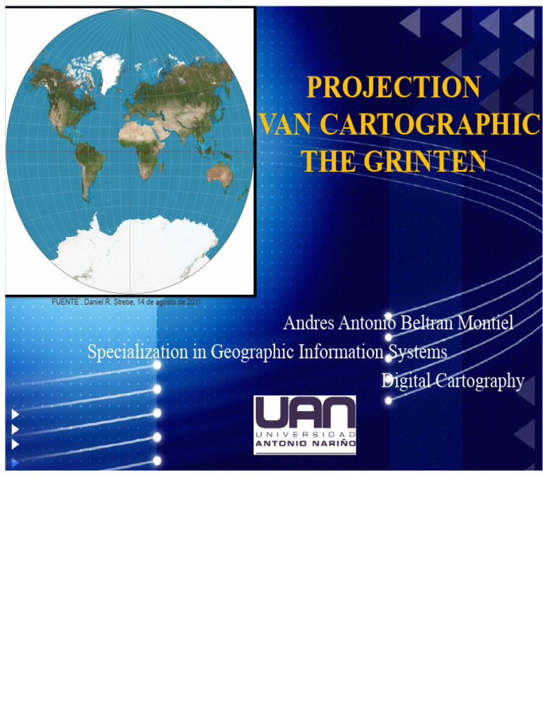 Van Der Grinten Cartographic Projection | PDF | Geometry | Geodesy