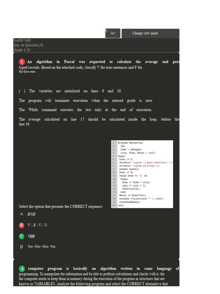 Algorithms and Programming Logic - Uniasselvi | PDF | Parameter ...