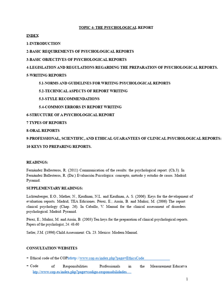 Essentials of Psychological Reports | PDF | Psychology | Informed Consent