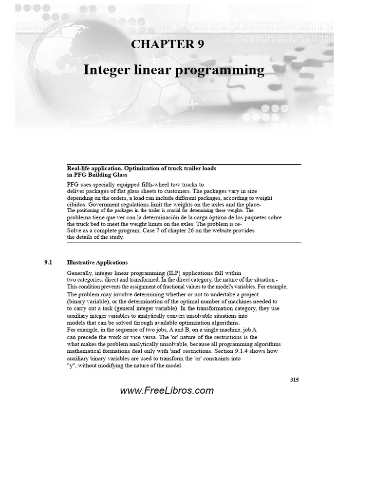 integer programming - 1.pdf | PDF | Linear Programming
