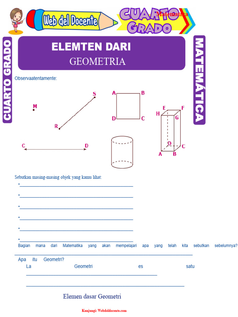 Elemen Dasar Geometri dalam Matematika | PDF