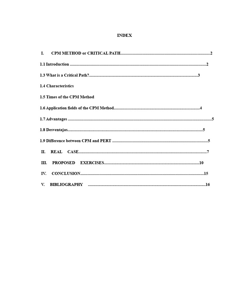 Understanding the CPM Method in Project Management | PDF | Applied ...