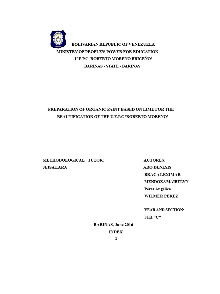 Fifth Grade Project | PDF | Paint | Coating