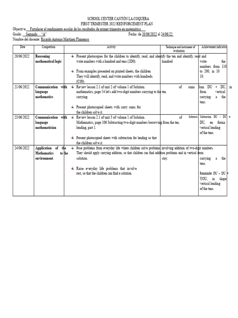 Second Grade Math Reinforcement | PDF | Mathematics