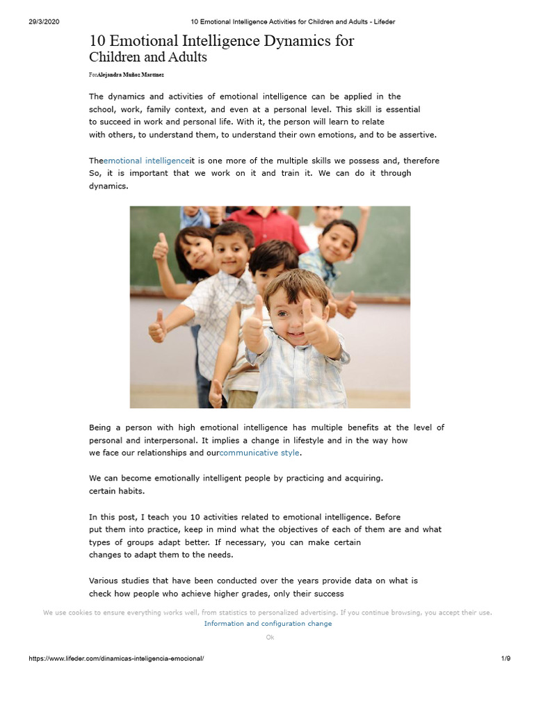 10 Emotional Intelligence Activities For Children and Adults - Lifeder ...