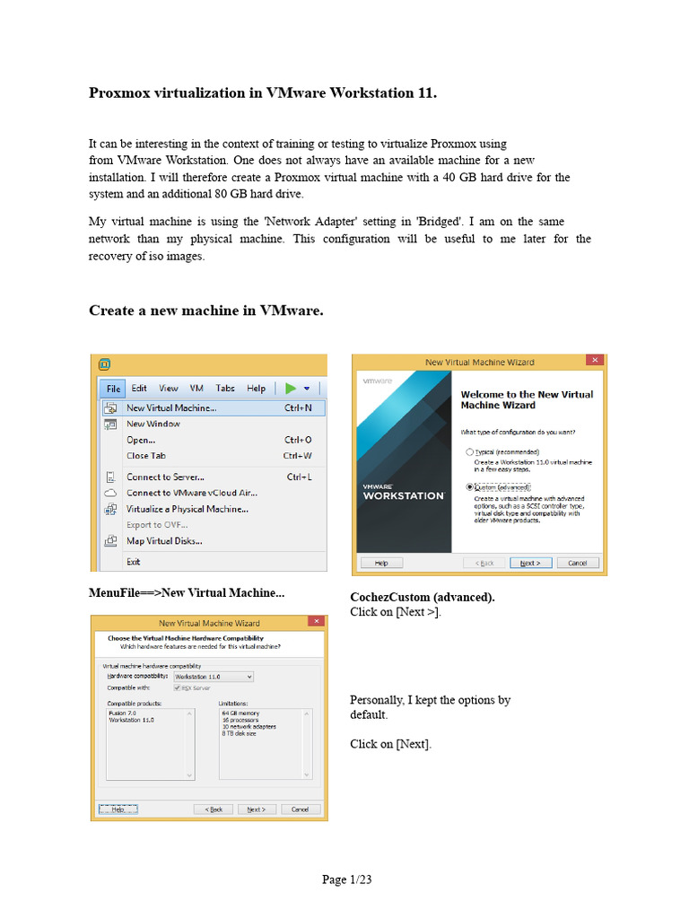 Proxmox Virtualization in Vmware Workstation 11 | PDF | Computer Data ...