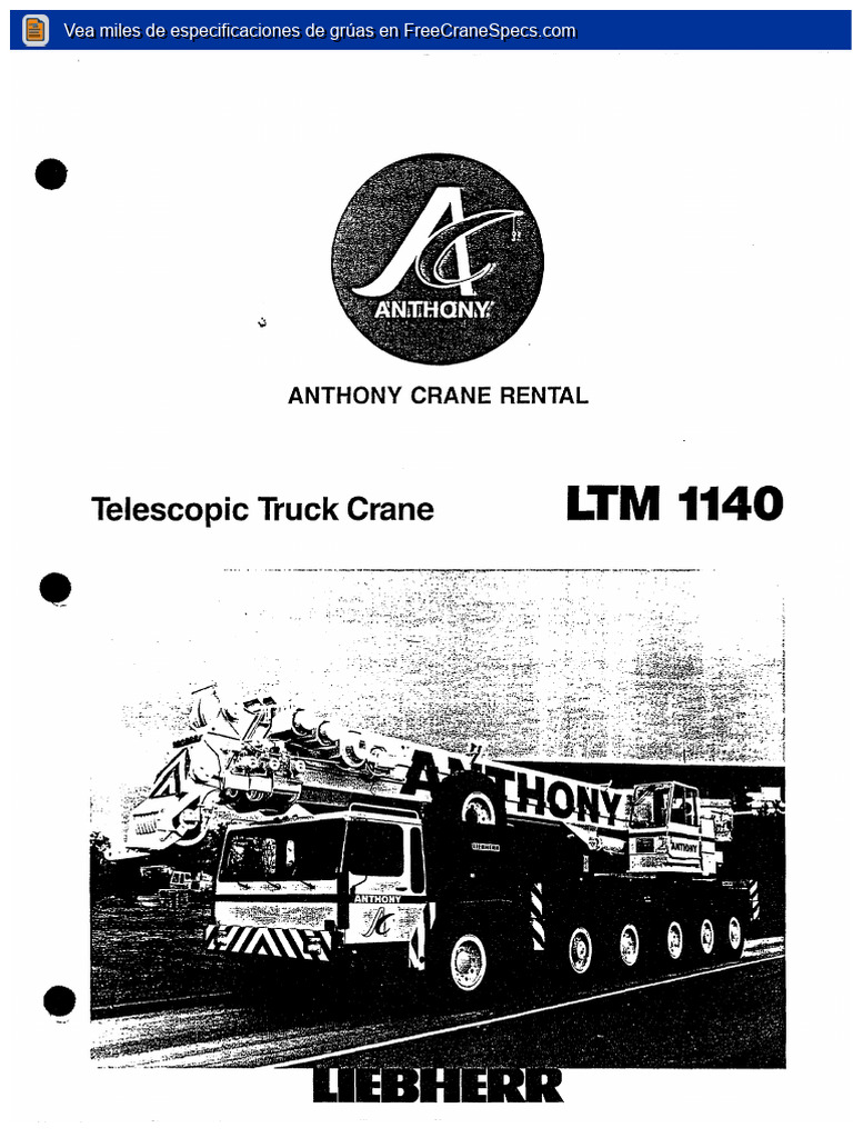 grúa Liebherr-LTM-1140 | PDF