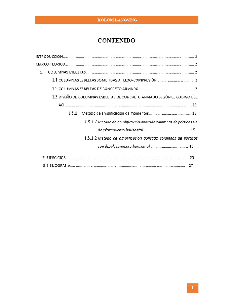 Analisis Kolom Ramping dalam Beton Bertulang | PDF