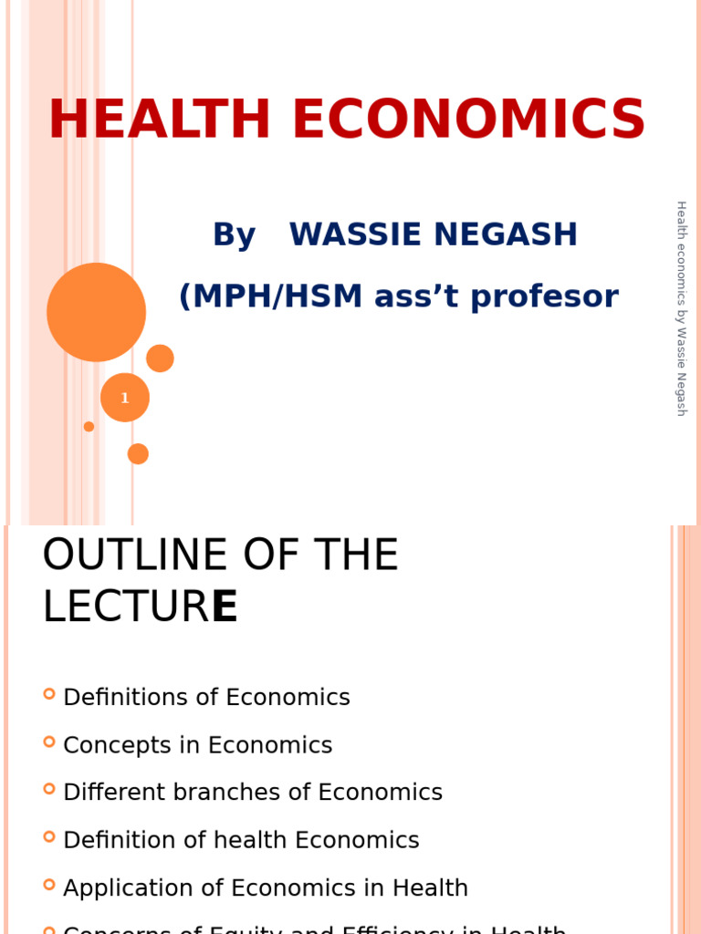 Understanding Health Economics Concepts | PDF | Economics | Equity ...