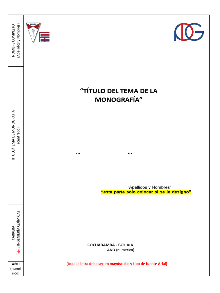 FORMATO MONOGRAFIAS | PDF