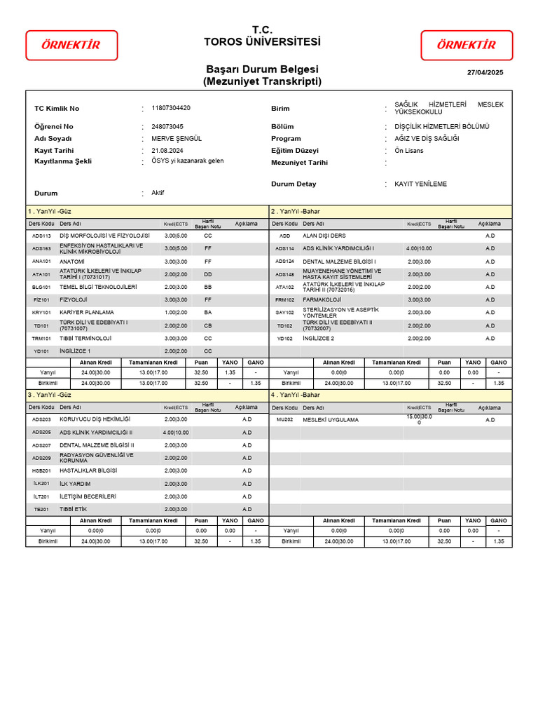 4 27 2025 7-15-18 PM Mezuniyet-Transkript | PDF