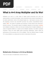 4x4 Array Multiplier Design Techniques | PDF | Multiplication | Logic Gate