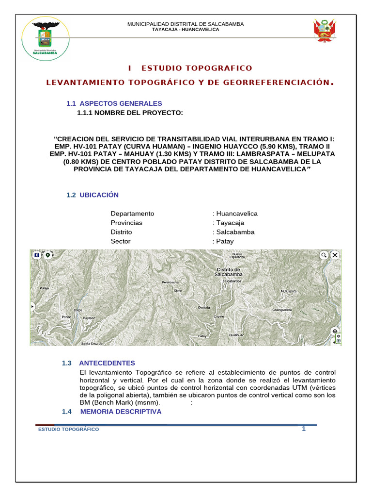 INF. TOPO | PDF | Topografía | Medición