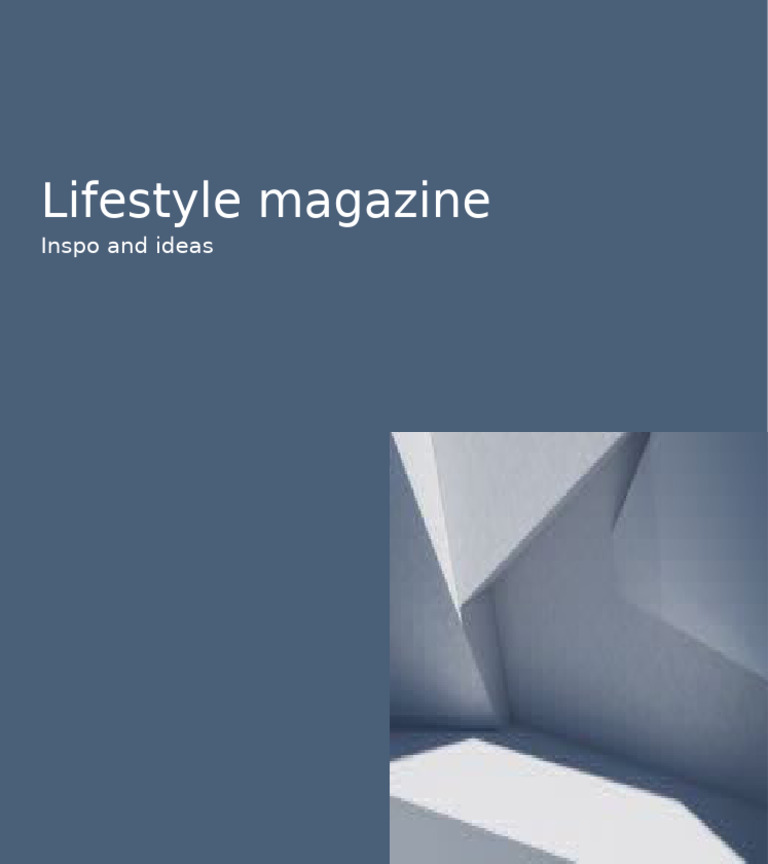 Lifestyle Magazine: Inspo and Ideas | PDF