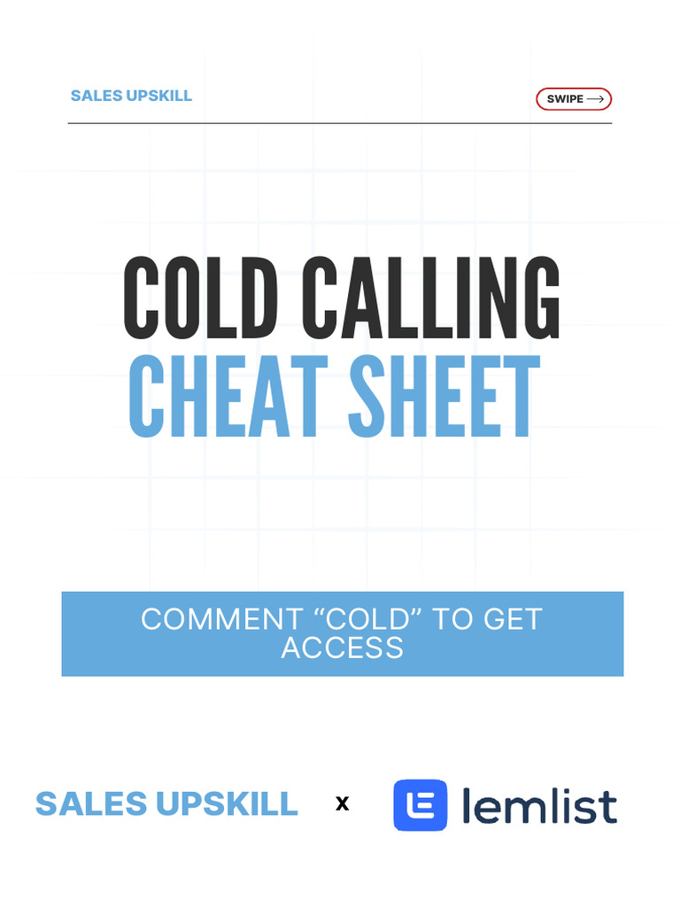 Cold Calling Cheat Sheet | PDF