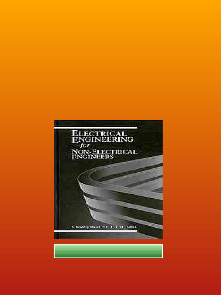 Electrical Engineering For Nonelectrical Engineers Rauf S Bobby No Waiting Time | PDF