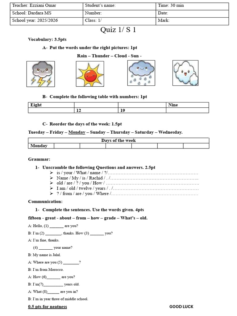 Quiz 1-1 | PDF | Linguistics