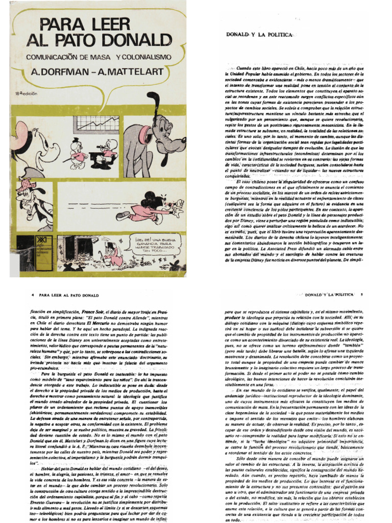 1.3 Schmucler + Dorfman y Mattelart Para Leer Al Pato Donald | PDF ...