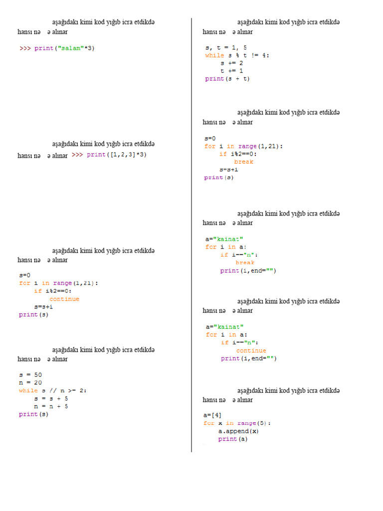 Python 3 Cavabli Afaq | PDF