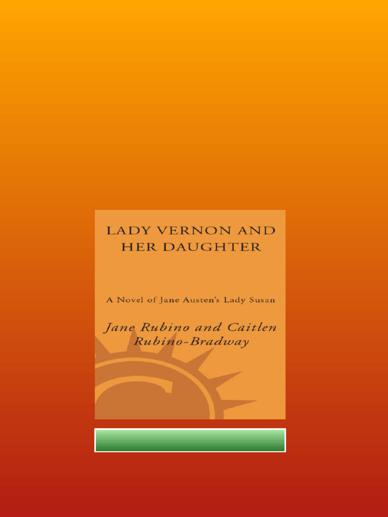 Lady Vernon Her Daughter Rubino Jane download full chapters | PDF