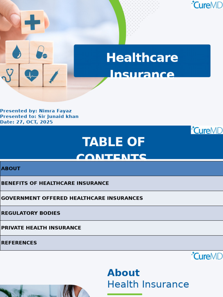 Healthcare Insurances - PPTX 20251027 223156 0000 | PDF | Health ...
