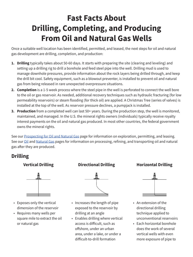 Oil and Gas Well Development Overview | PDF | Oil Well | Petroleum ...