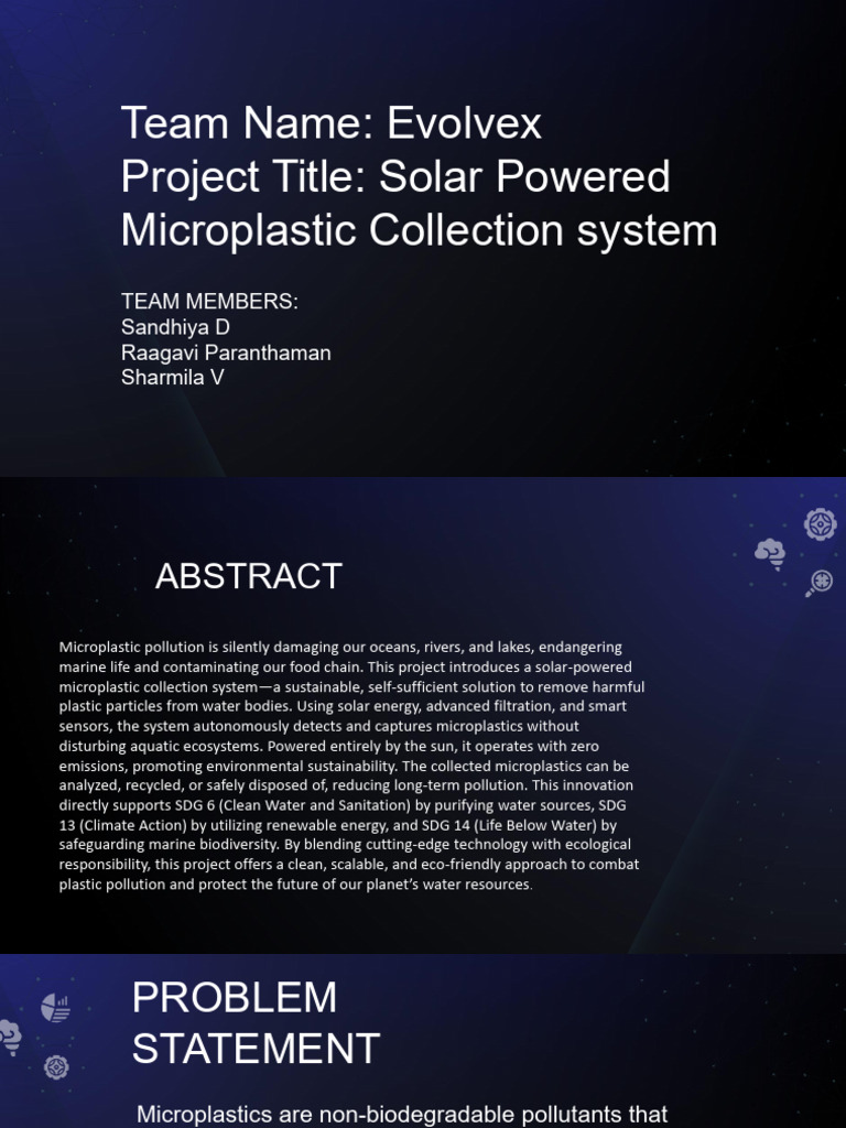 Solar Microplastic Collection | PDF | Water | Solar Power