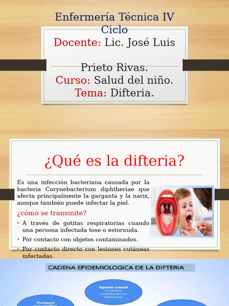 Difteria | PDF | Salud pública | Inmunología