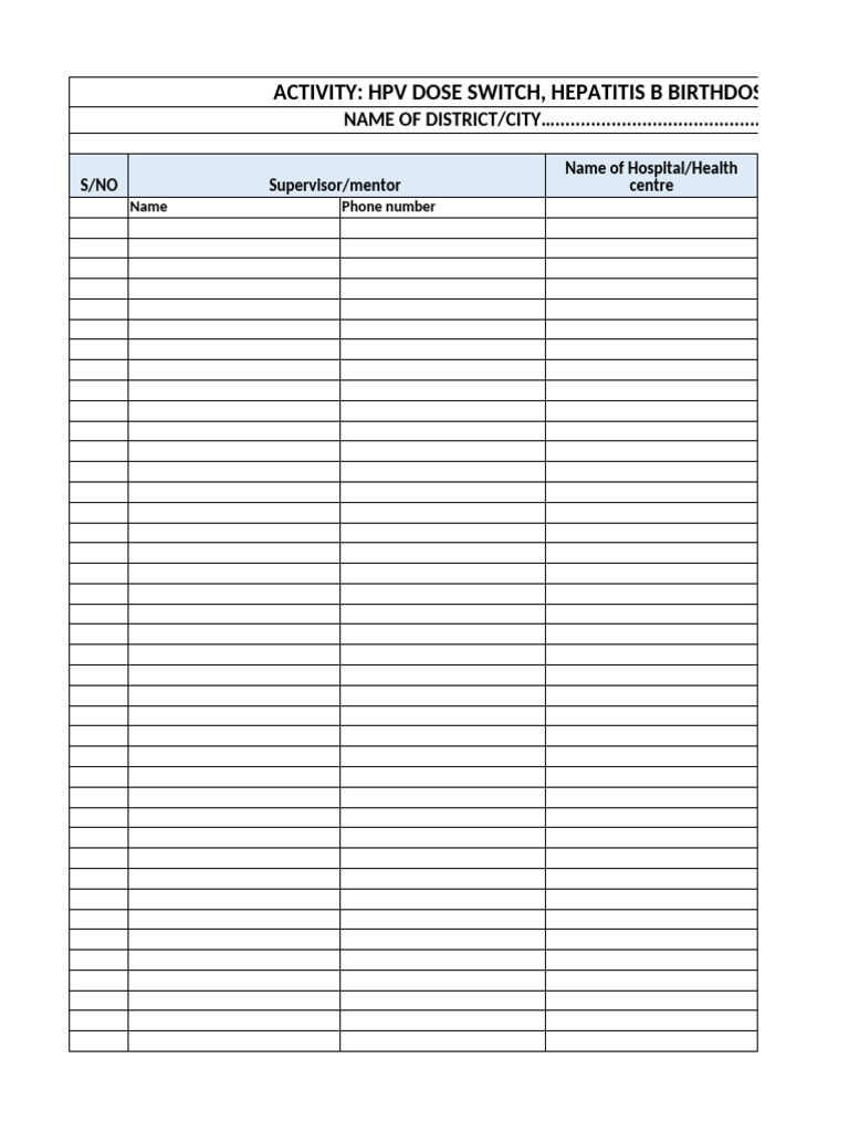 HPV DOSE SWITCH, HEP B CME PLAN (1) | PDF