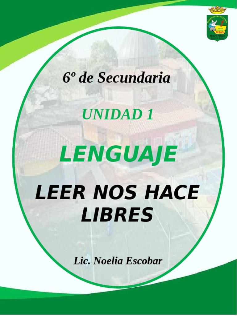 U1 6to de Sec. Leer Nos Hace Libres | PDF | Robot | Robótica