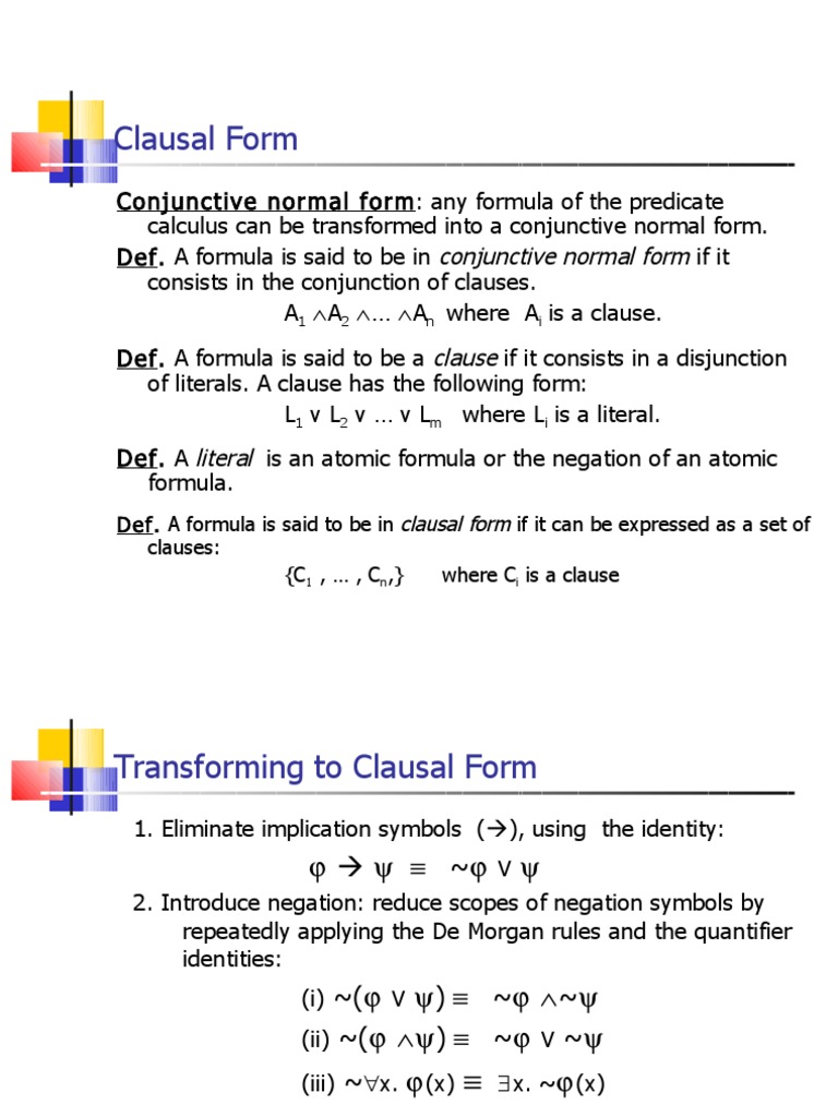 First Order Logic Resolution | PDF | First Order Logic | Logical Expressions