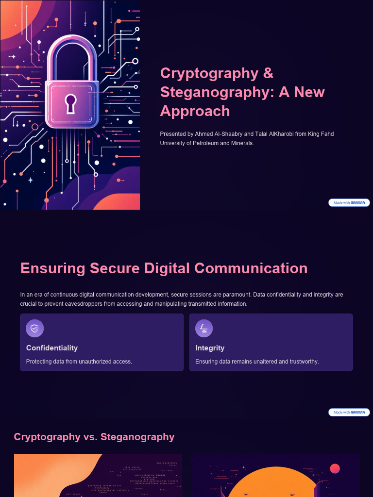 Cryptography and Steganography A New Approach | PDF | Encryption | Cryptography