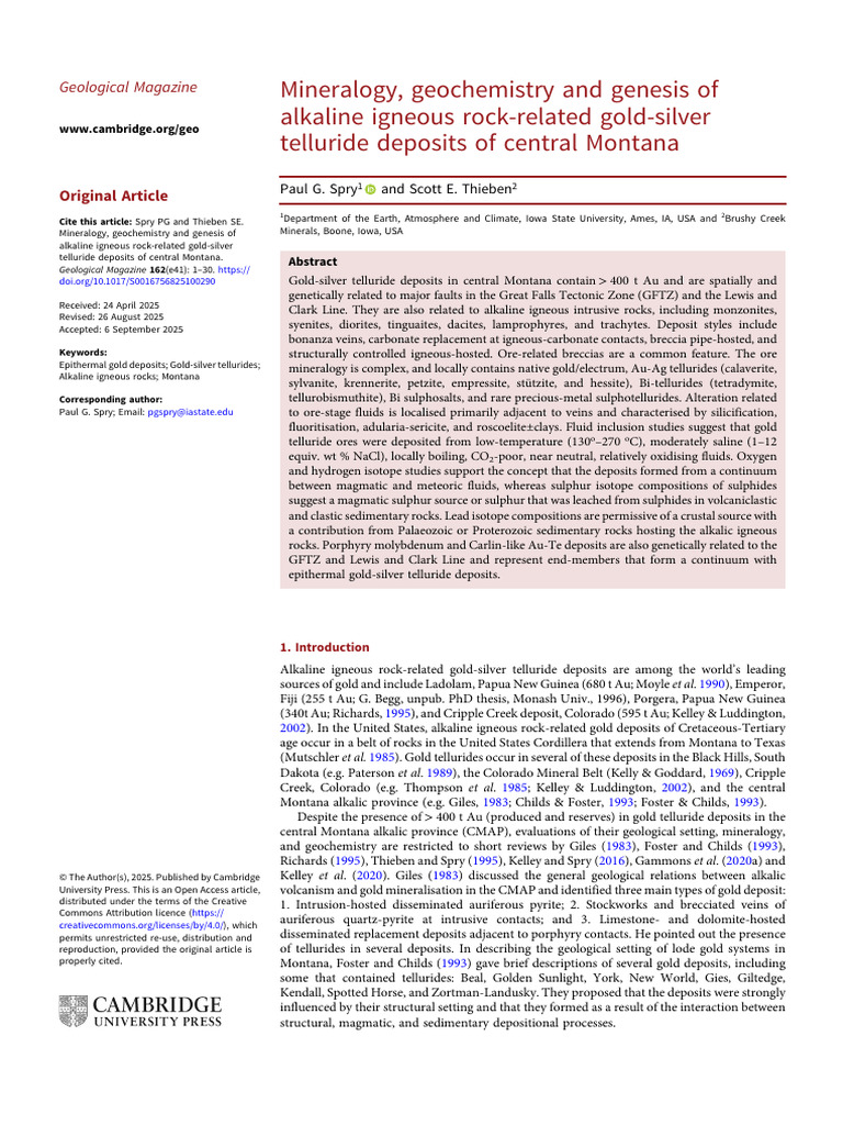 Mineralogy Geochemistry and Genesis of Alkaline Ig | PDF | Geology ...