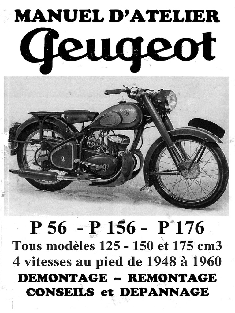 Manuel d'Atelier Peugeot P56 - P156 - P176-1 | PDF