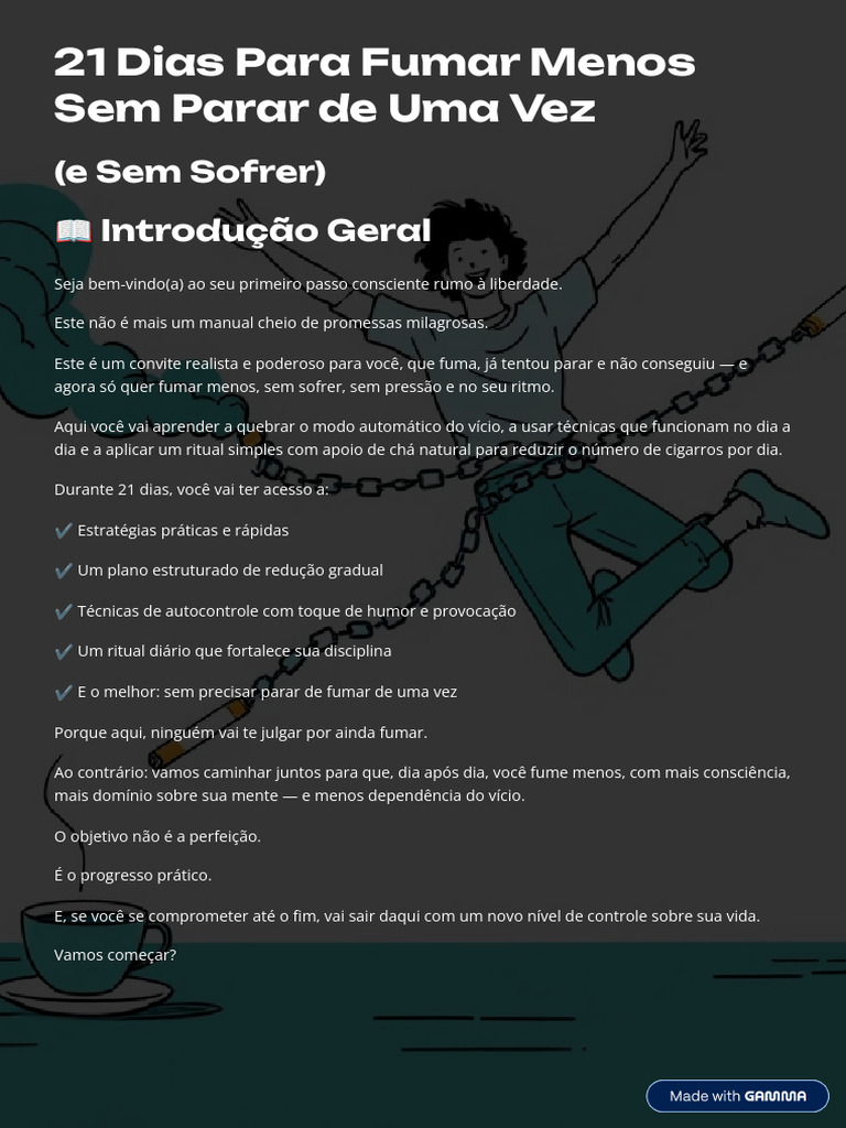 21-Dias-Para-Fumar-Menos-Sem-Parar-de-Uma-Vez (2) | PDF | Cigarro