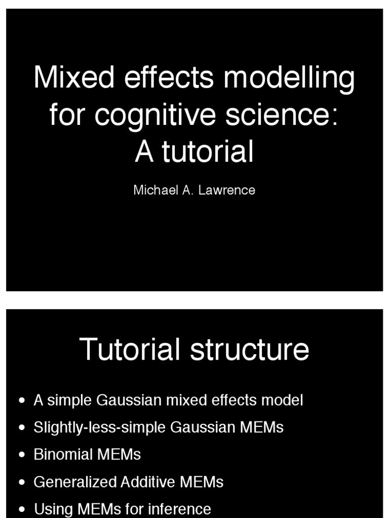 MEMs Tutorial | PDF | Variance | Errors And Residuals